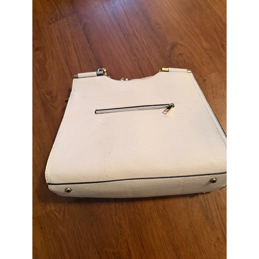 Carlos Falchi | Bags | Carlos Falchi White Pebbled Tote Bag Braided ...